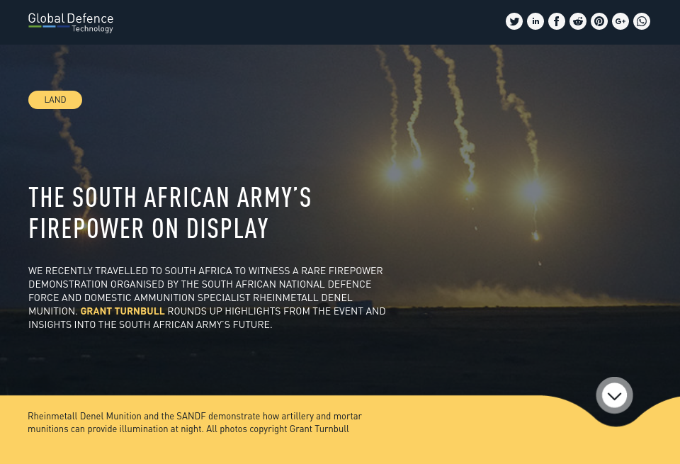 The South African Army’s firepower on display - Global Defence ...