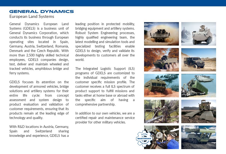 General Dynamics European Land Systems - Global Defence Technology ...