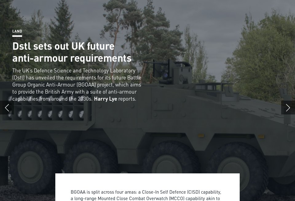 DSTL sets out UK future anti-armour requirements - Global Defence ...
