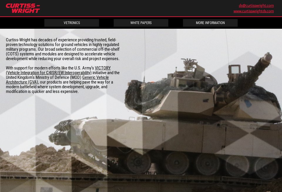 Curtiss-Wright Defense Solutions - Global Defence Technology | Issue ...