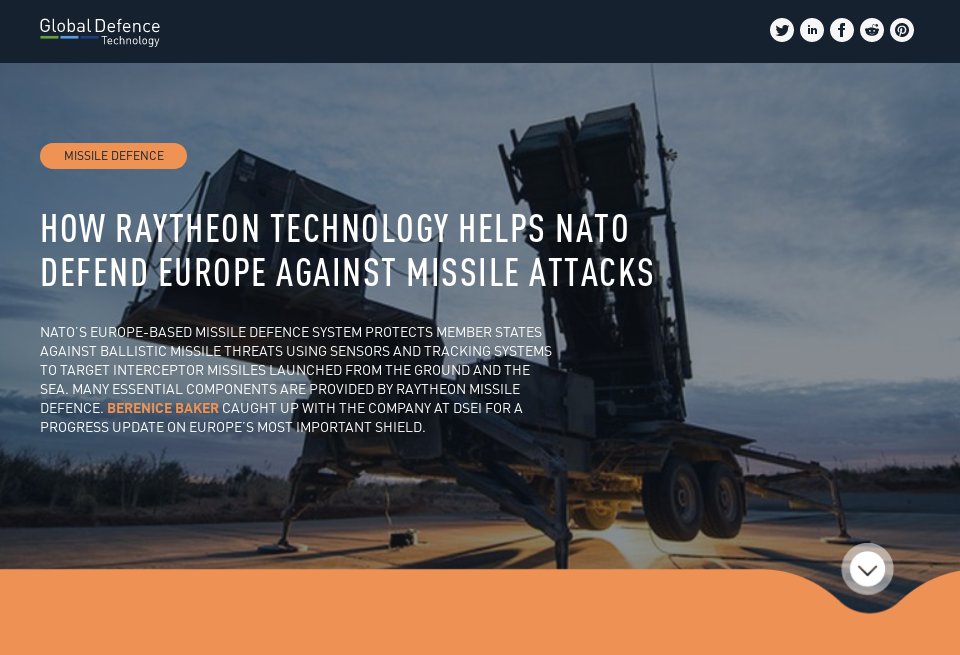 How Raytheon technology helps NATO defend Europe against missile ...