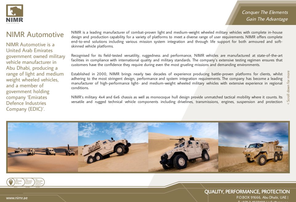 NIMR Automotive - Global Defence Technology | Issue 105 | November 2019