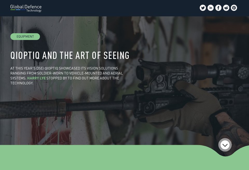 Qioptiq and the art of seeing - Global Defence Technology | Issue 105 ...