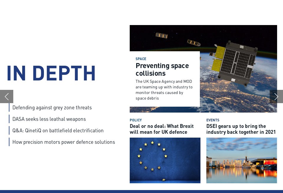 In Depth - Global Defence Technology | Issue 117 | November 2020