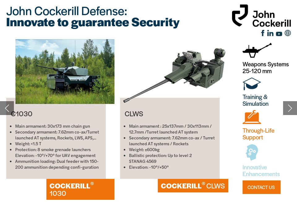 John Cockerill - Global Defence Technology | Issue 129 | November 2021