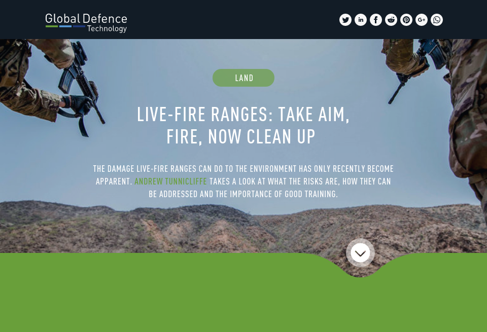 Live-fire ranges: take aim, fire, now clean up - Global Defence ...