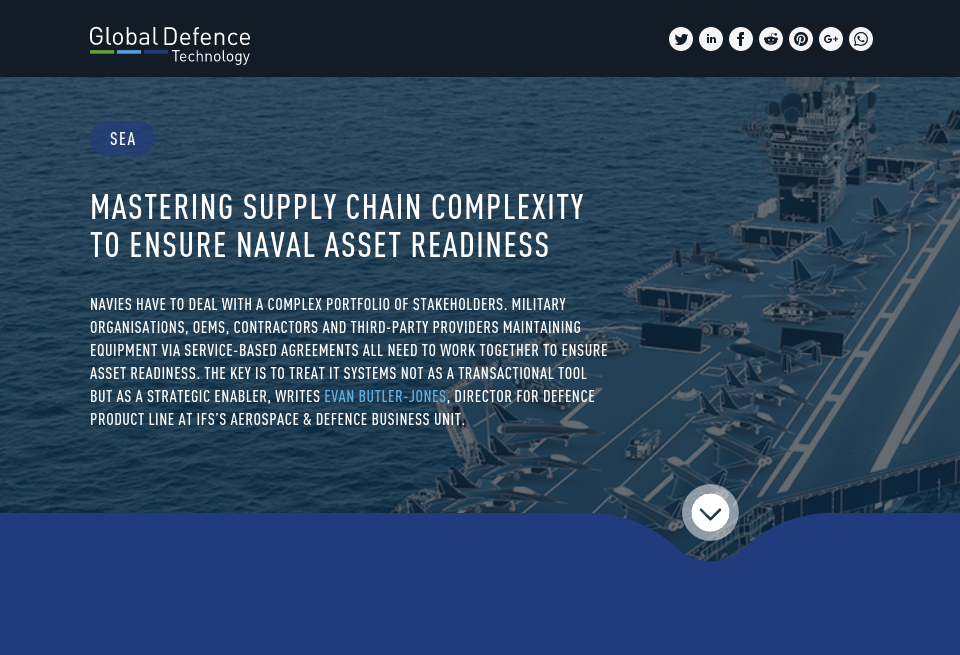 Mastering supply chain complexity to ensure naval asset readiness ...