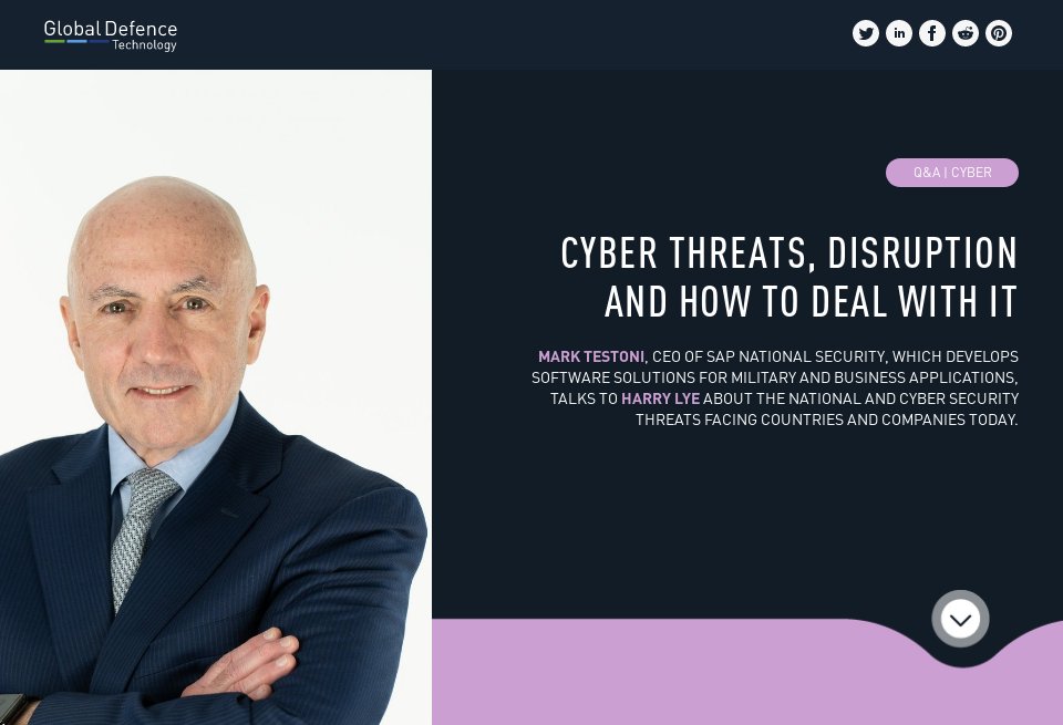 Cyber threats, disruption and how to deal with it - Global Defence ...
