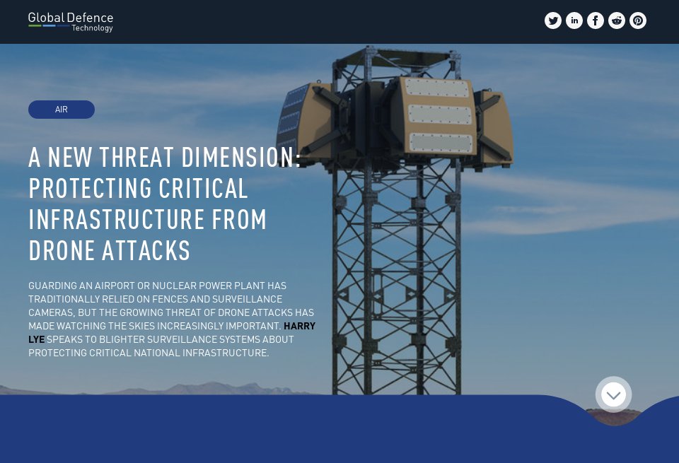 Protecting Critical Infrastructure From Drone Threats Global Defence Technology Issue 116