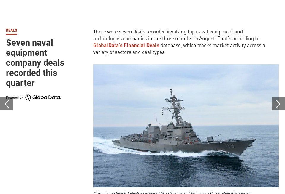 Naval deals - Global Defence Technology | Issue 128 | October 2021
