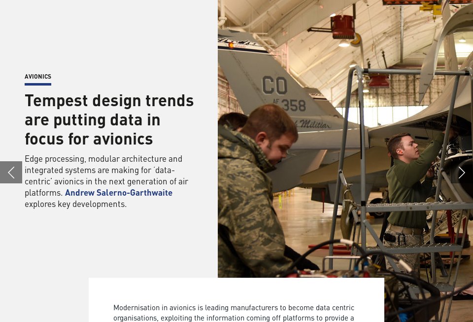 Tempest design trends are putting data in focus for avionics - Global ...