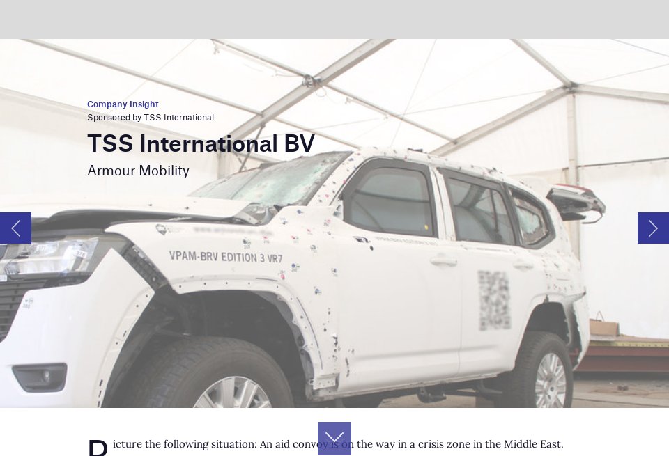 TSS International Company Insight - Global Defence Technology | Issue ...