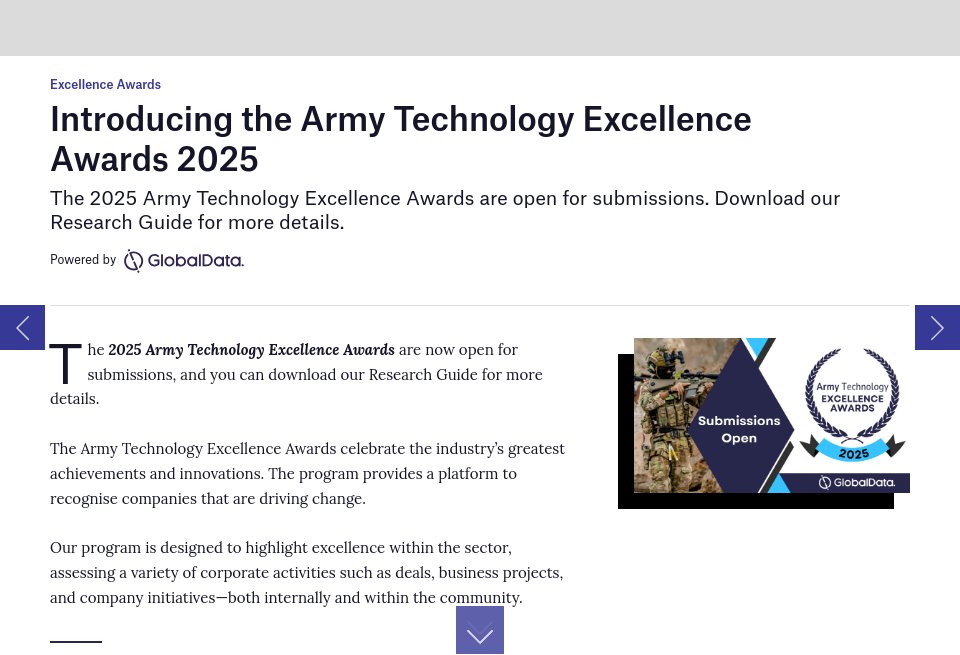 Listings - Global Defence Technology | Issue 155 | October 2025