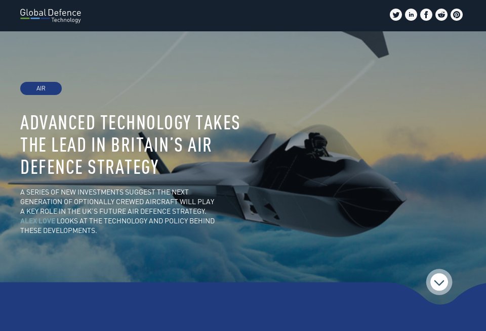 Advanced technology and Britain’s air defence strategy - Global Defence ...