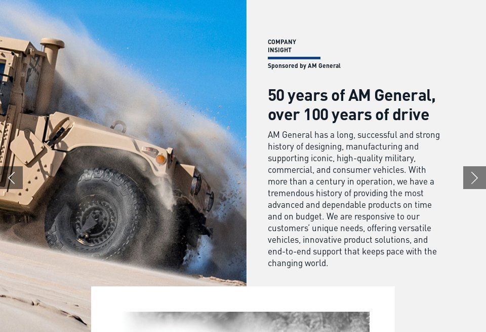 AM General Company Insight - Global Defence Technology | Issue 127 ...