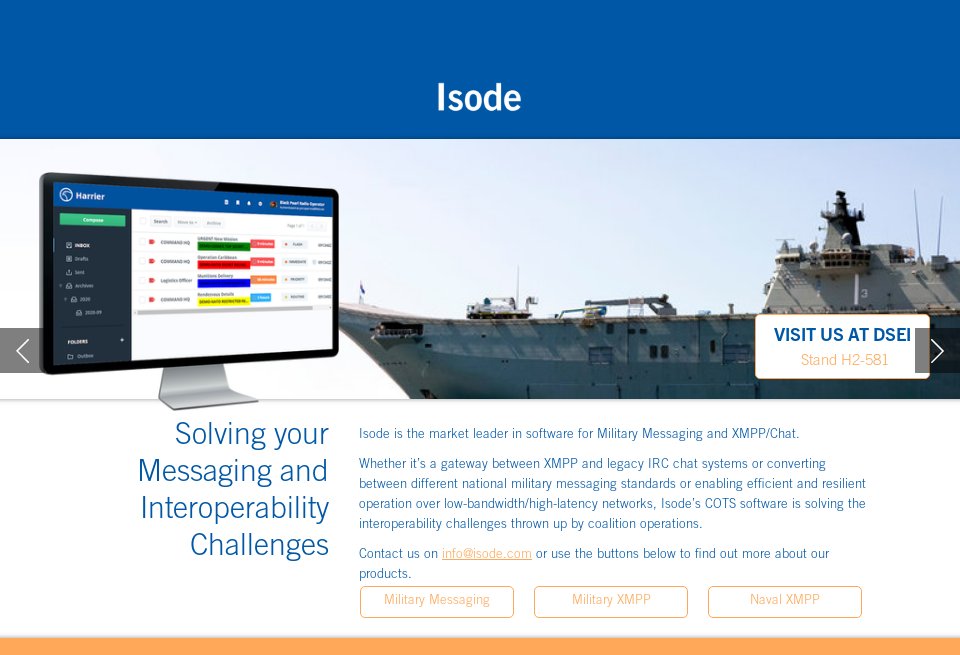 Isode - Global Defence Technology | Issue 127 | September 2021