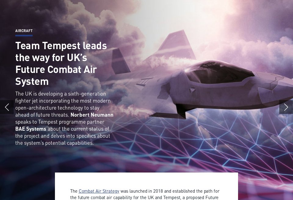 Team Tempest Future Combat Air System - Global Defence Technology | Issue 127 | September 2021