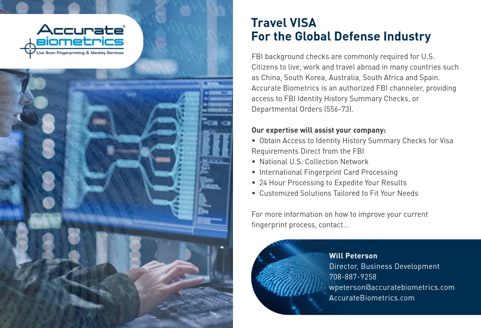 Accurate Biometrics - Global Defence Technology Special | Issue 1