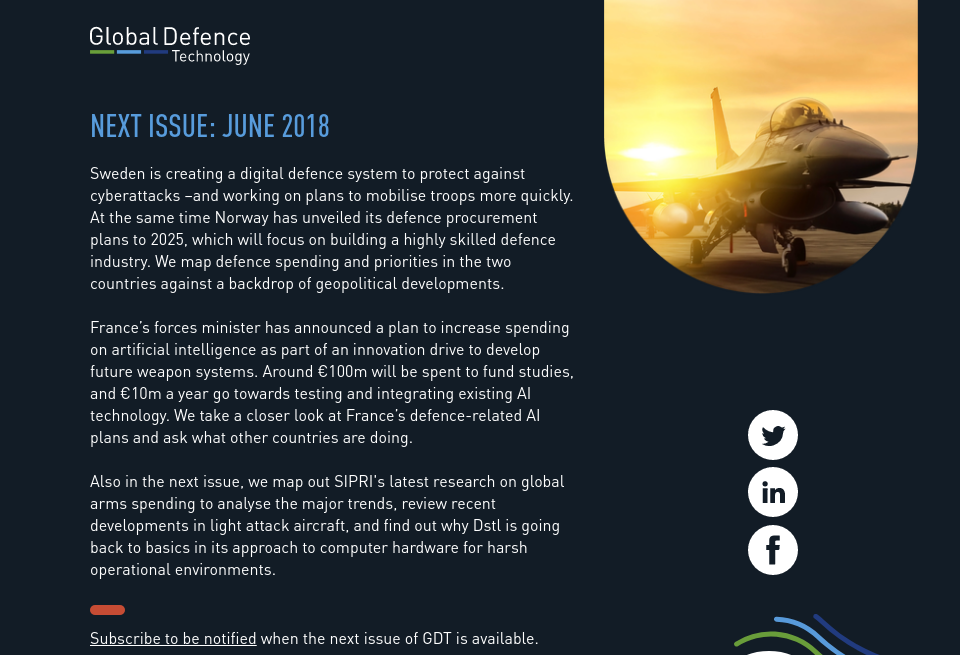 The future of electronic warfare in Europe - Global Defence Technology ...