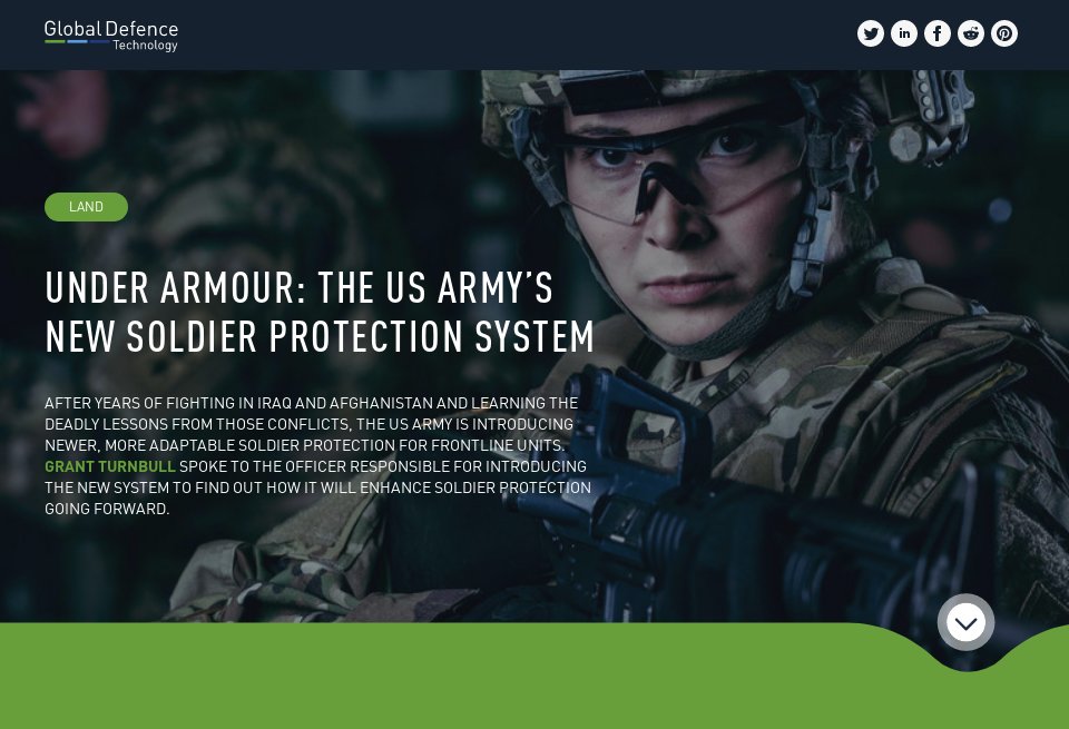 Under armour: the US Army’s new soldier protection system - Global ...
