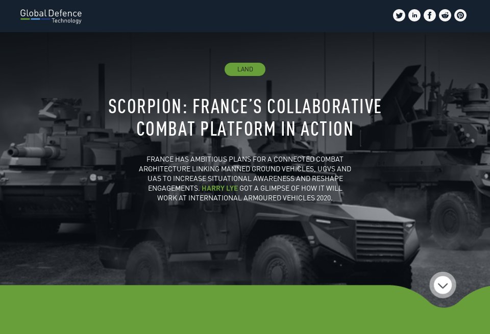 Scorpion: France’s collaborative combat platform in action - Global ...